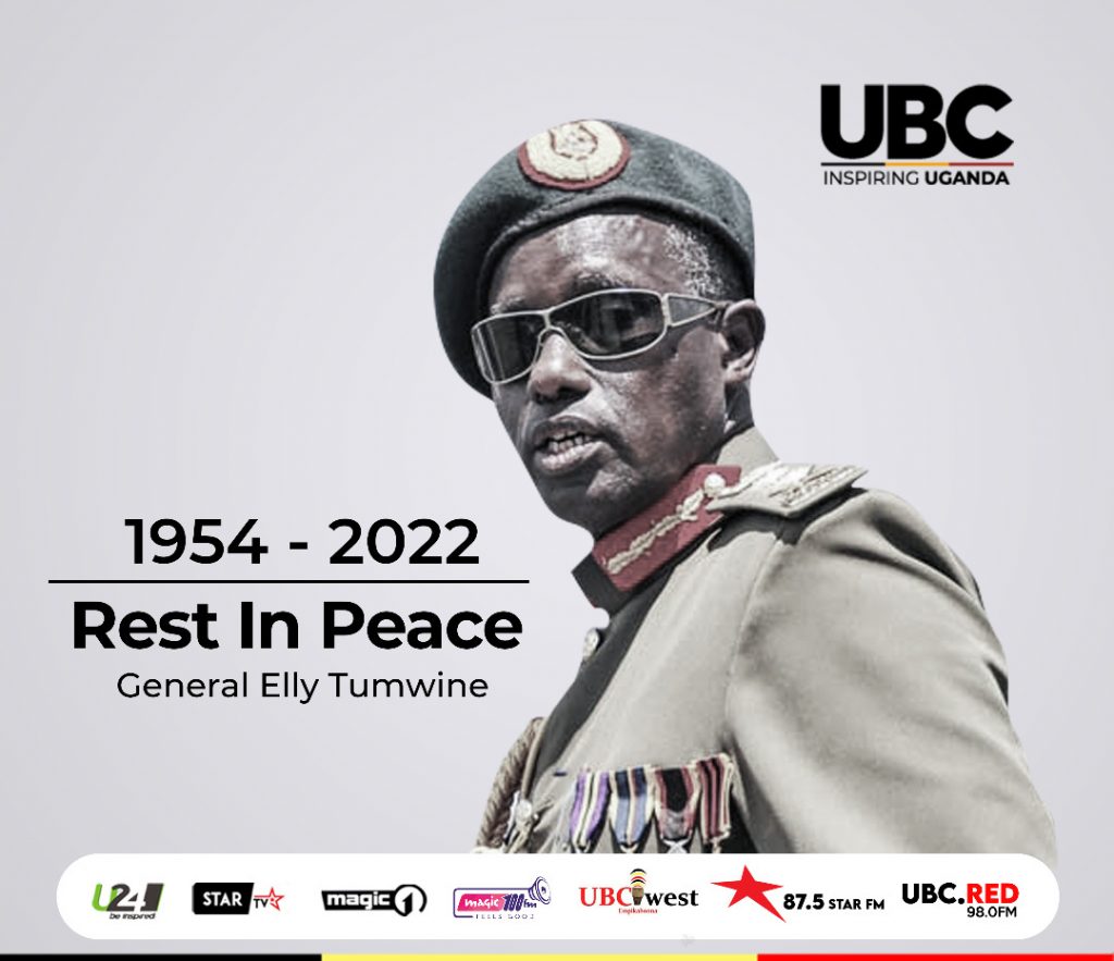 GENERAL ELLY TUMWINE IS DEAD. - Uganda Broadcasting Corporation