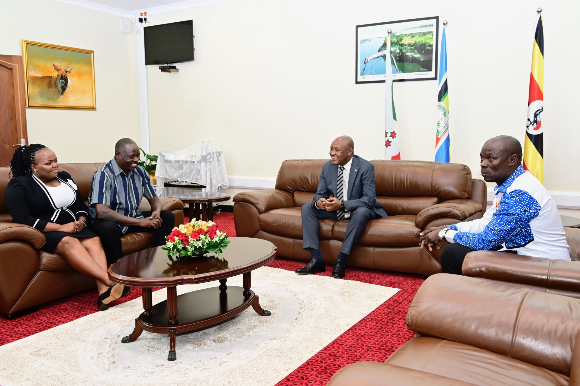 Burundi Vice President H.E Prosper Bazombanza Arrives In Uganda Ahead ...