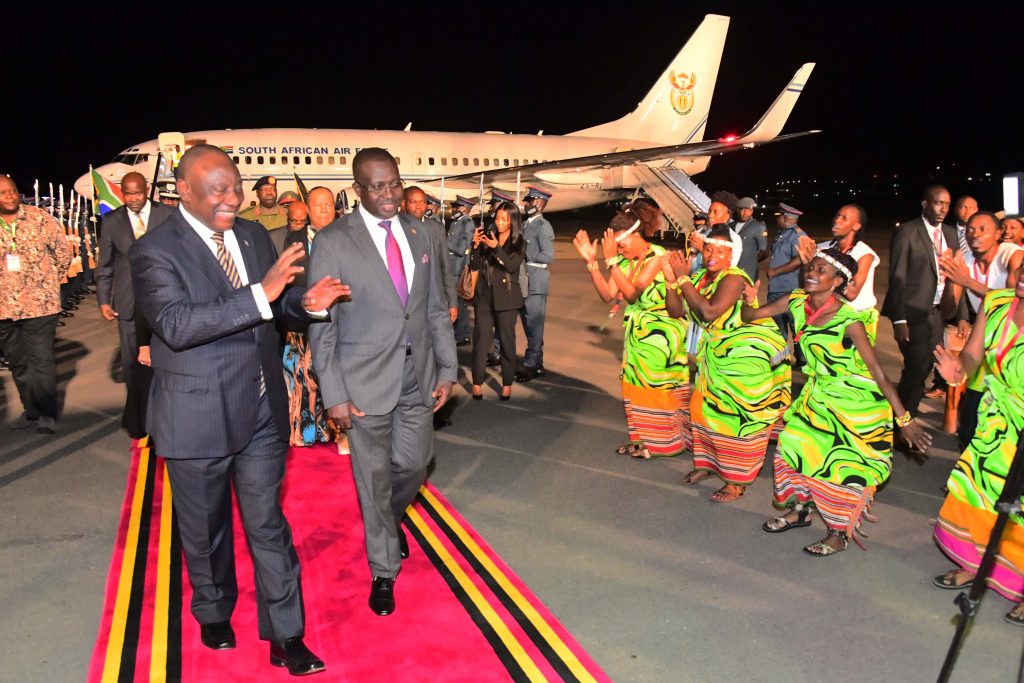 South Africa President Jets in the Country for an Official Working ...
