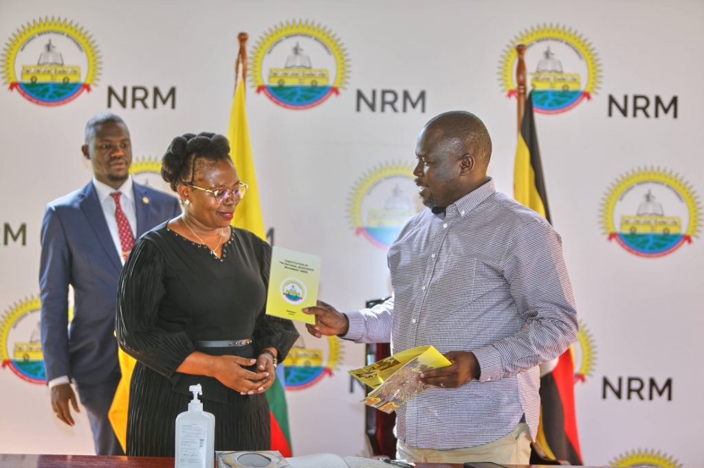 Ms. Asiimwe Joan from FDC Welcomed to the NRM Party by the Secretary ...
