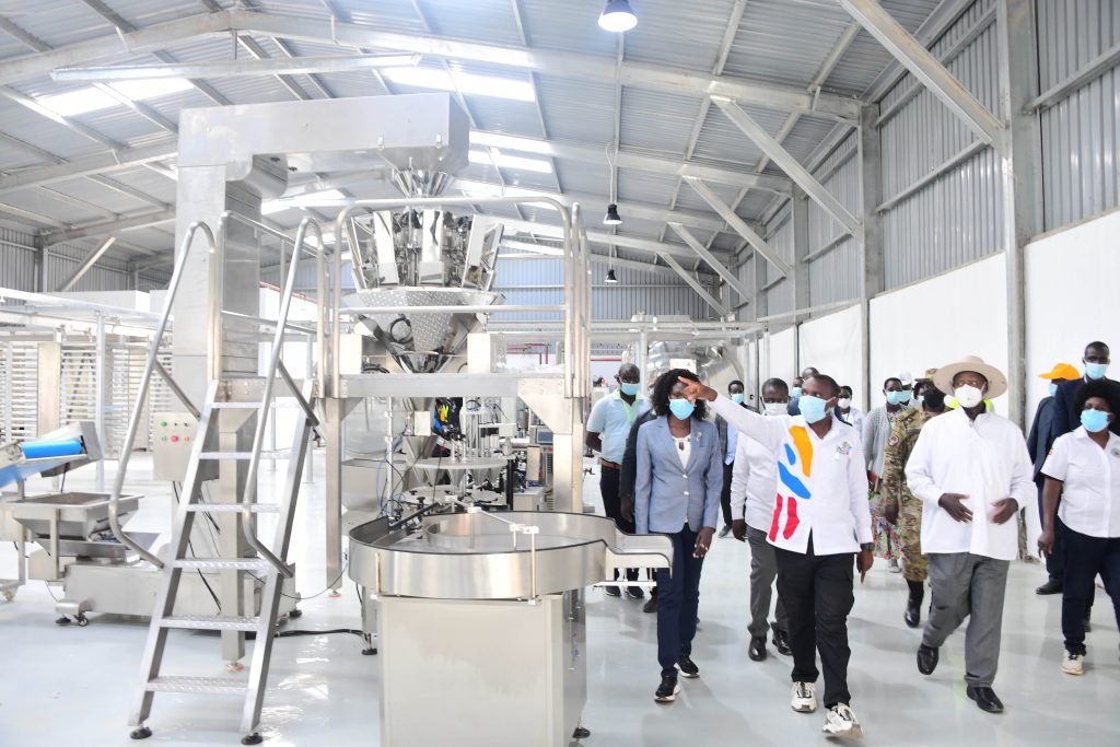 President Museveni Inspect Progress of Inspire Africa Coffee Factory ...